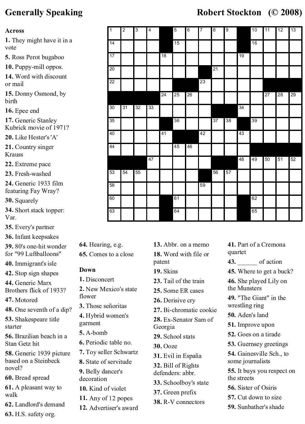 Online Crossword Puzzles To Print - Free Daily Crossword Printable